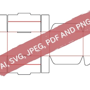Gift Box Template Svg, File for Laser Cut AI, Flat Box in Paper, Jewellery Box, No Glue ...