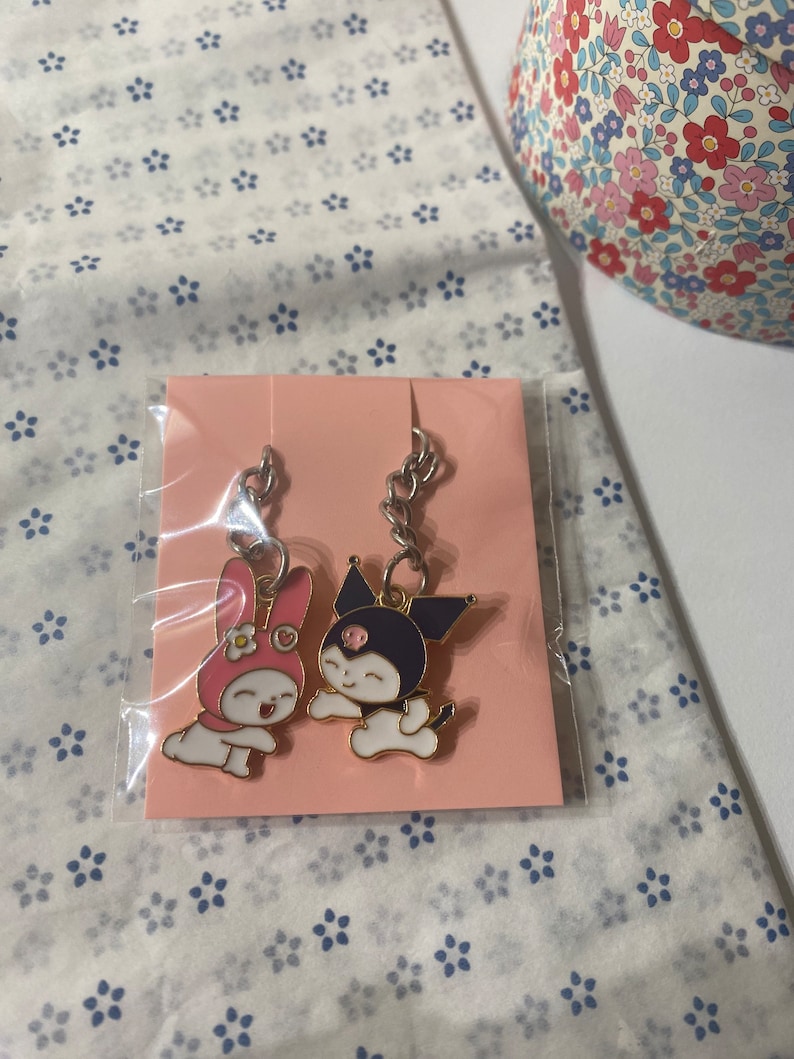 Matching Keychains My Melody Kuromi - Etsy