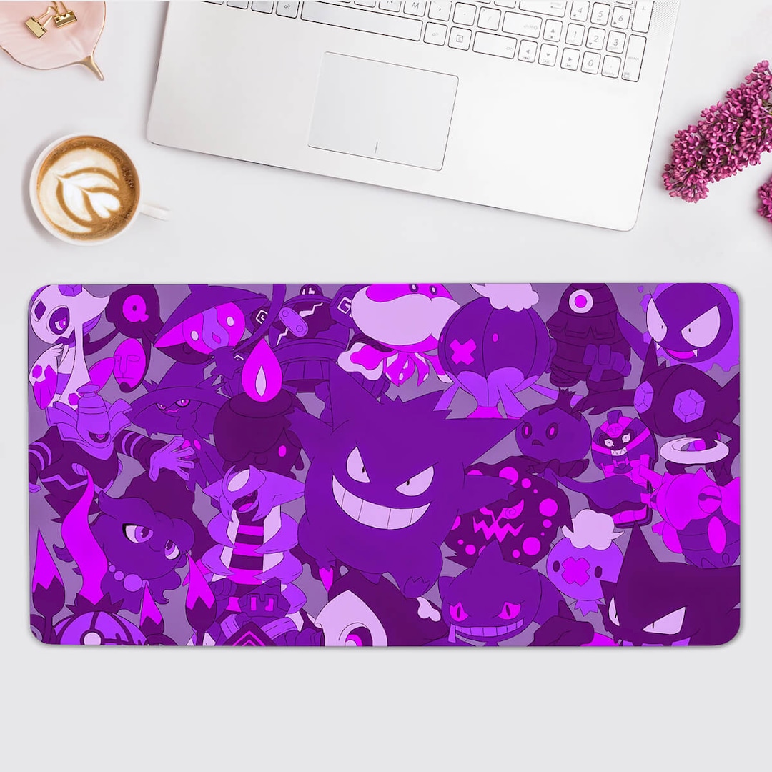 Ghost Pokemon XXL Mousepads, Desk Mat Protector,cute Mouse Pad, Kawaii ...