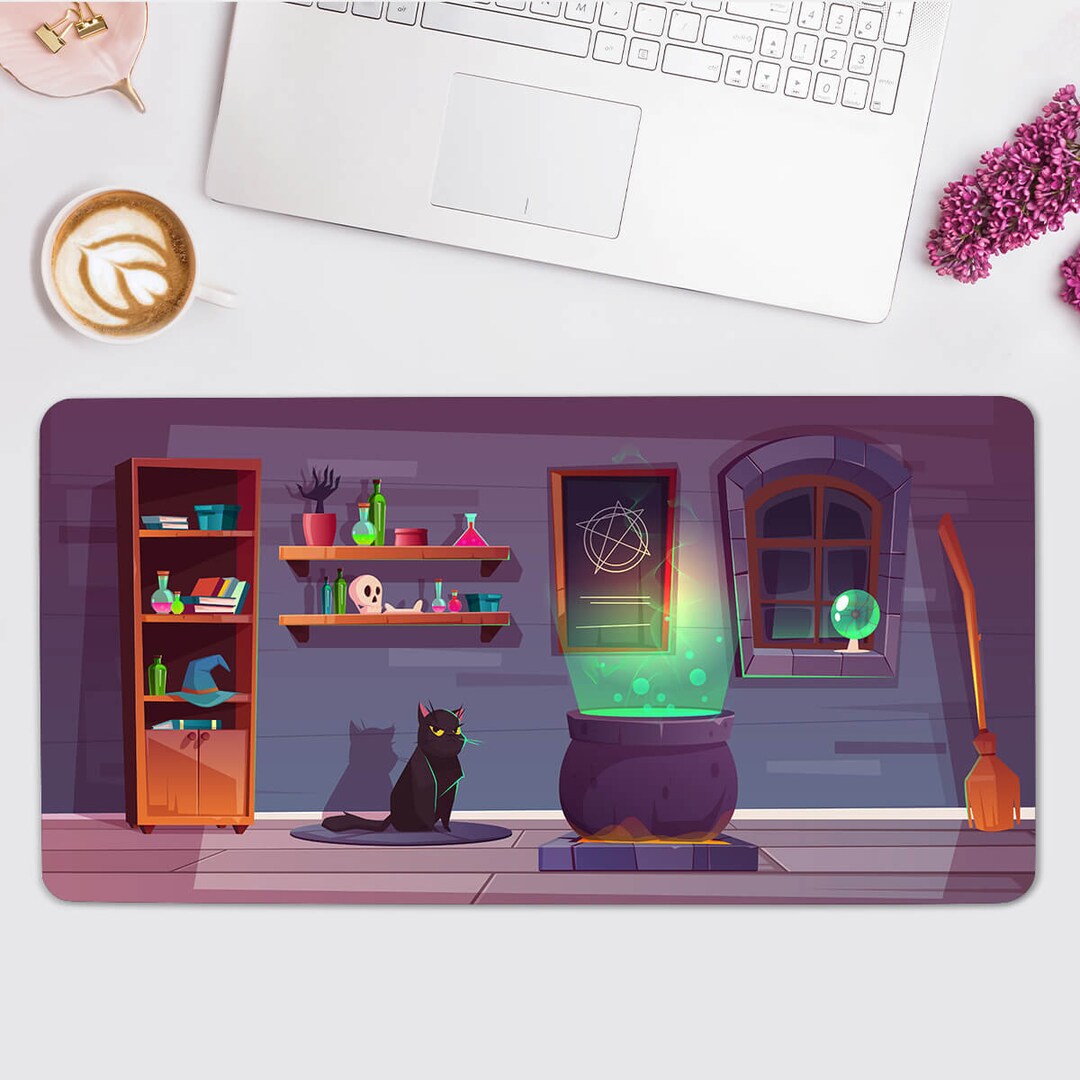 Witch's Room XXL Mousepads Desk Mat Protector,cute Mouse Pad,kawaii ...