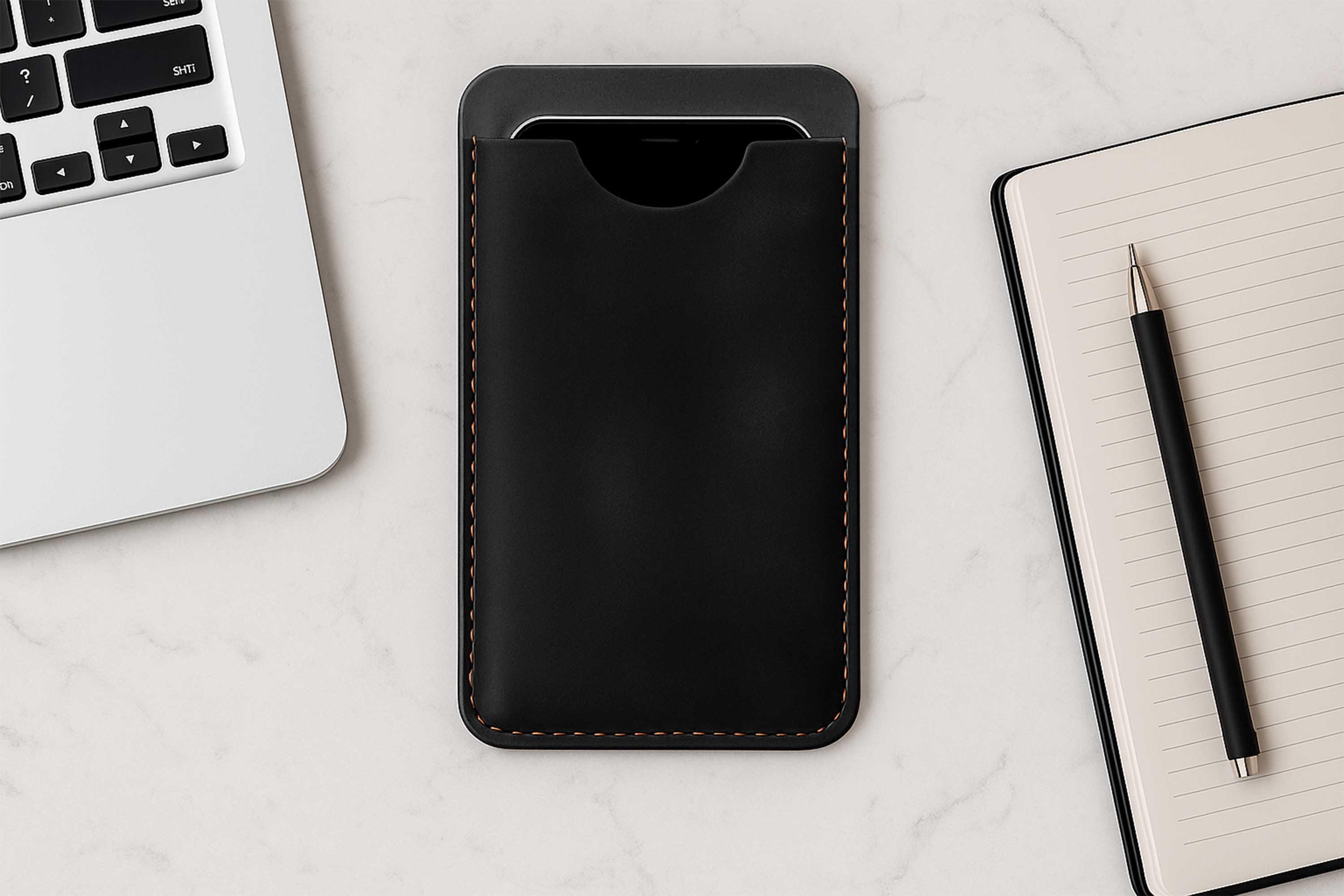 Luxury Leather Phone Sleeve – Handmade & Custom Sized Case Compatible ...