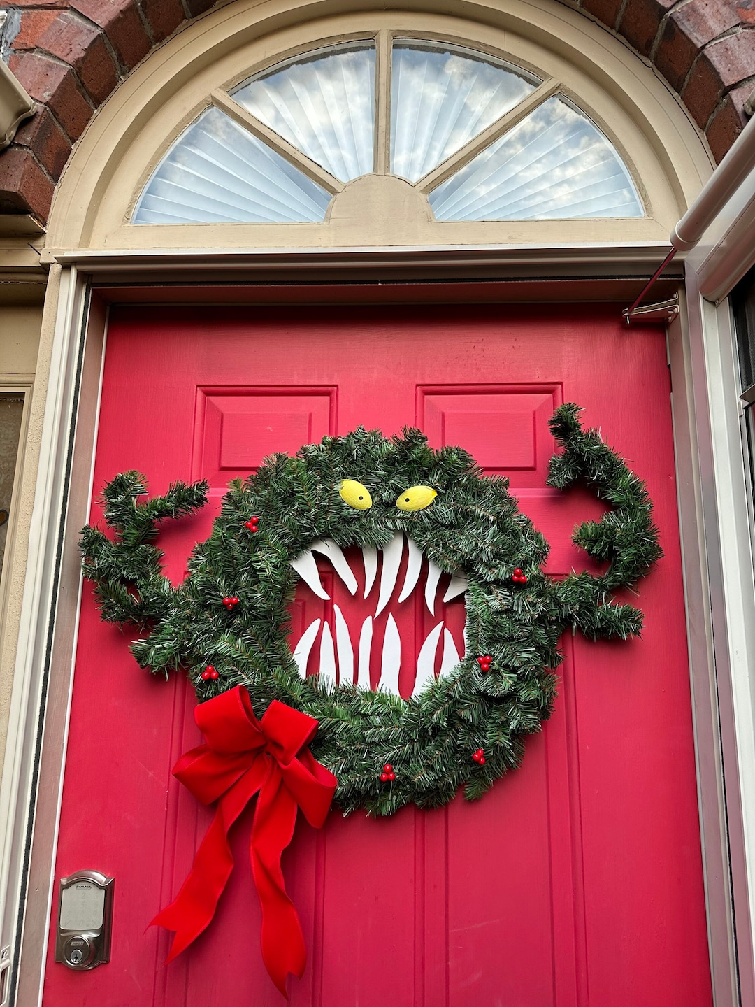 Man-eating Wreath Nightmare Before Christmas/haunted Mansion - Etsy