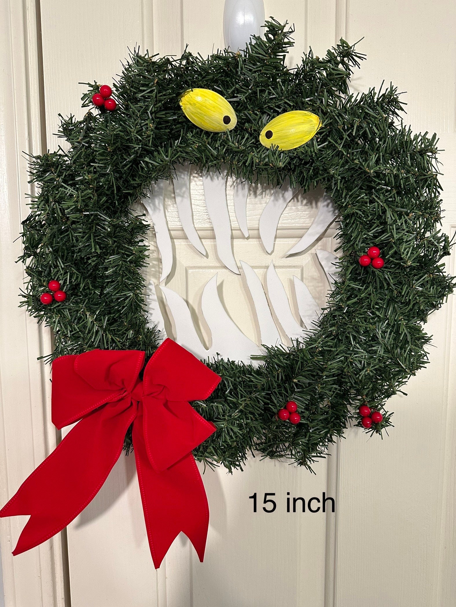 Man-eating Wreath Nightmare Before Christmas/haunted Mansion - Etsy