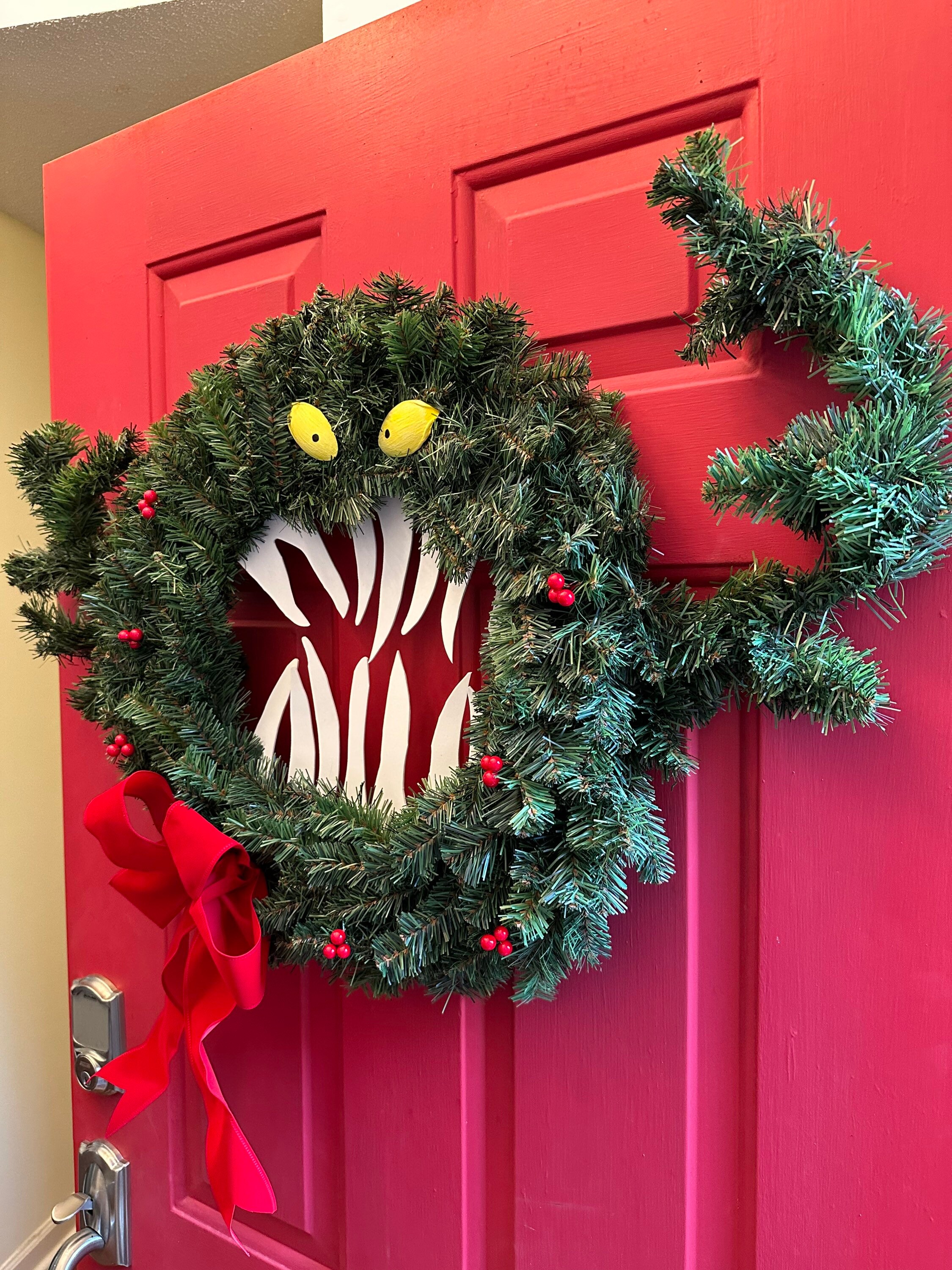 Man-eating Wreath Nightmare Before Christmas/haunted Mansion - Etsy