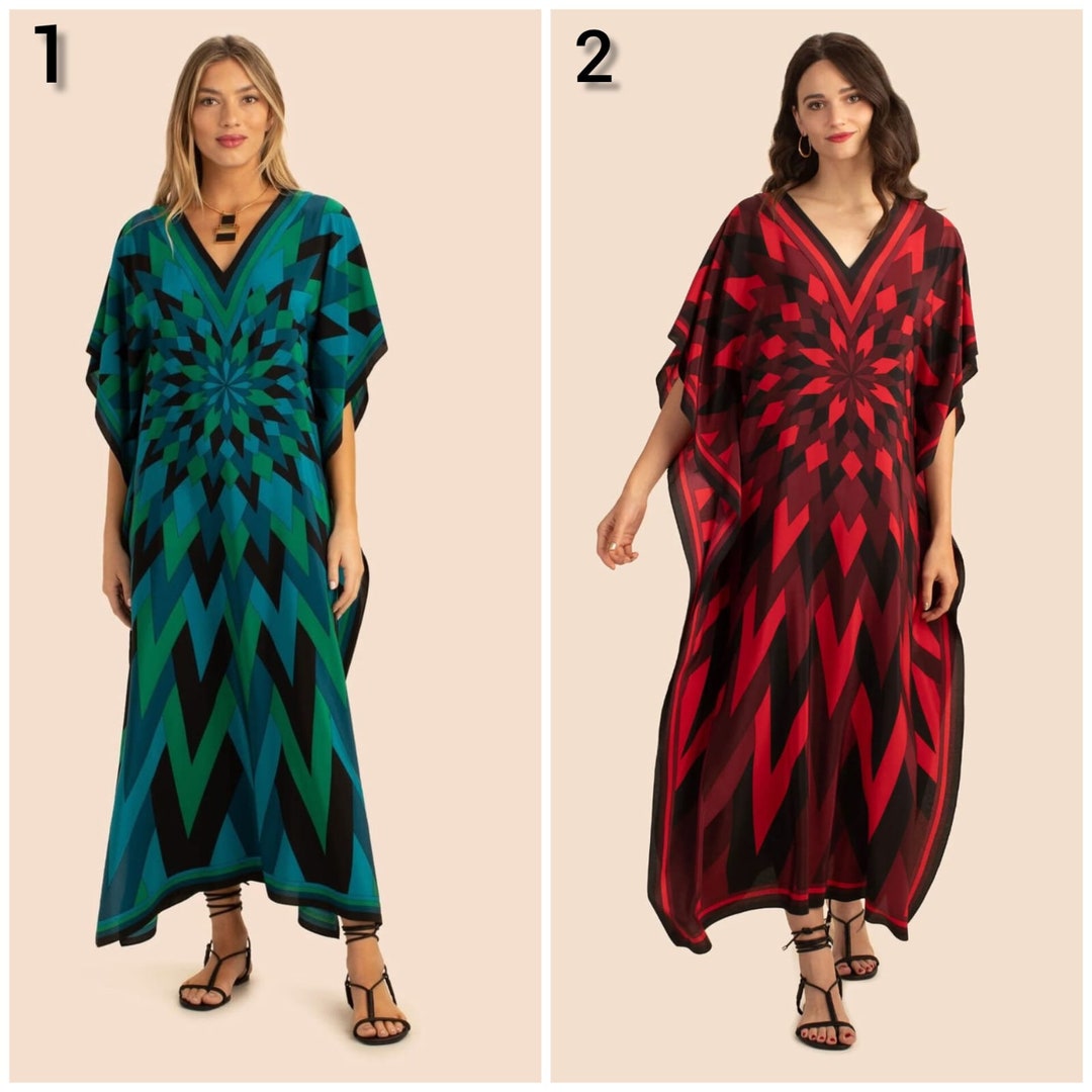 Stylish Kaftans for Women Wedding Dress, Box Patter Length Daily Wear ...