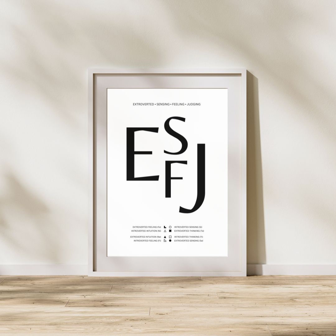 ESFJ Type Poster, Socionics Functions Poster, MBTI, Personality Type ...
