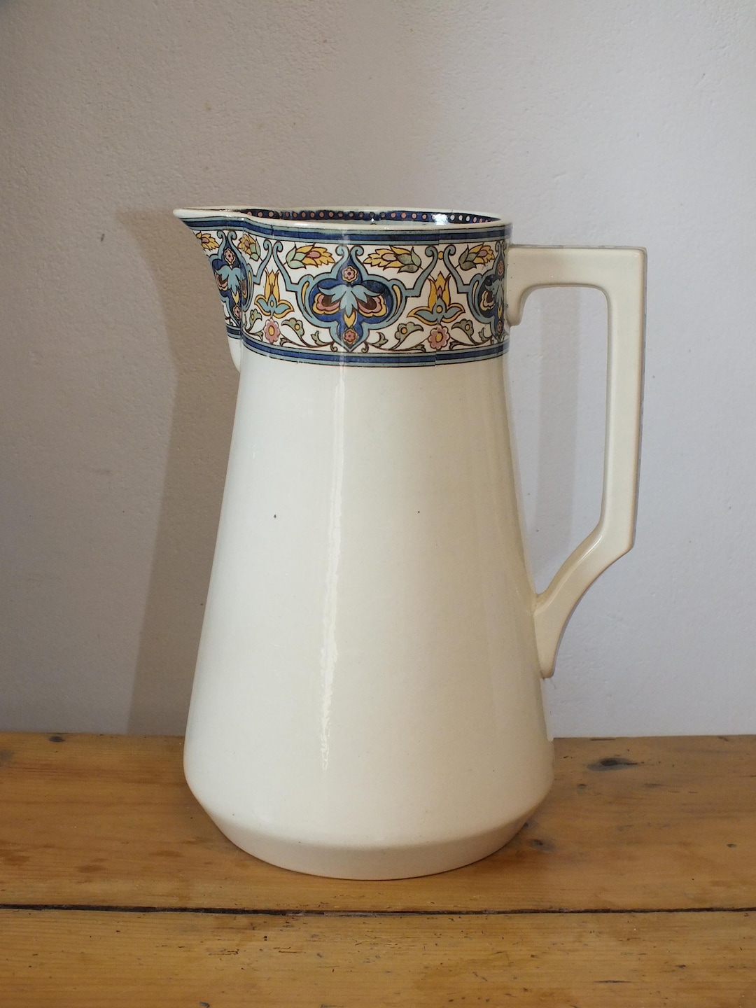 Large Sarreguemines Pitcher / Toilet Jug, Tunis Model, 30cm - Etsy