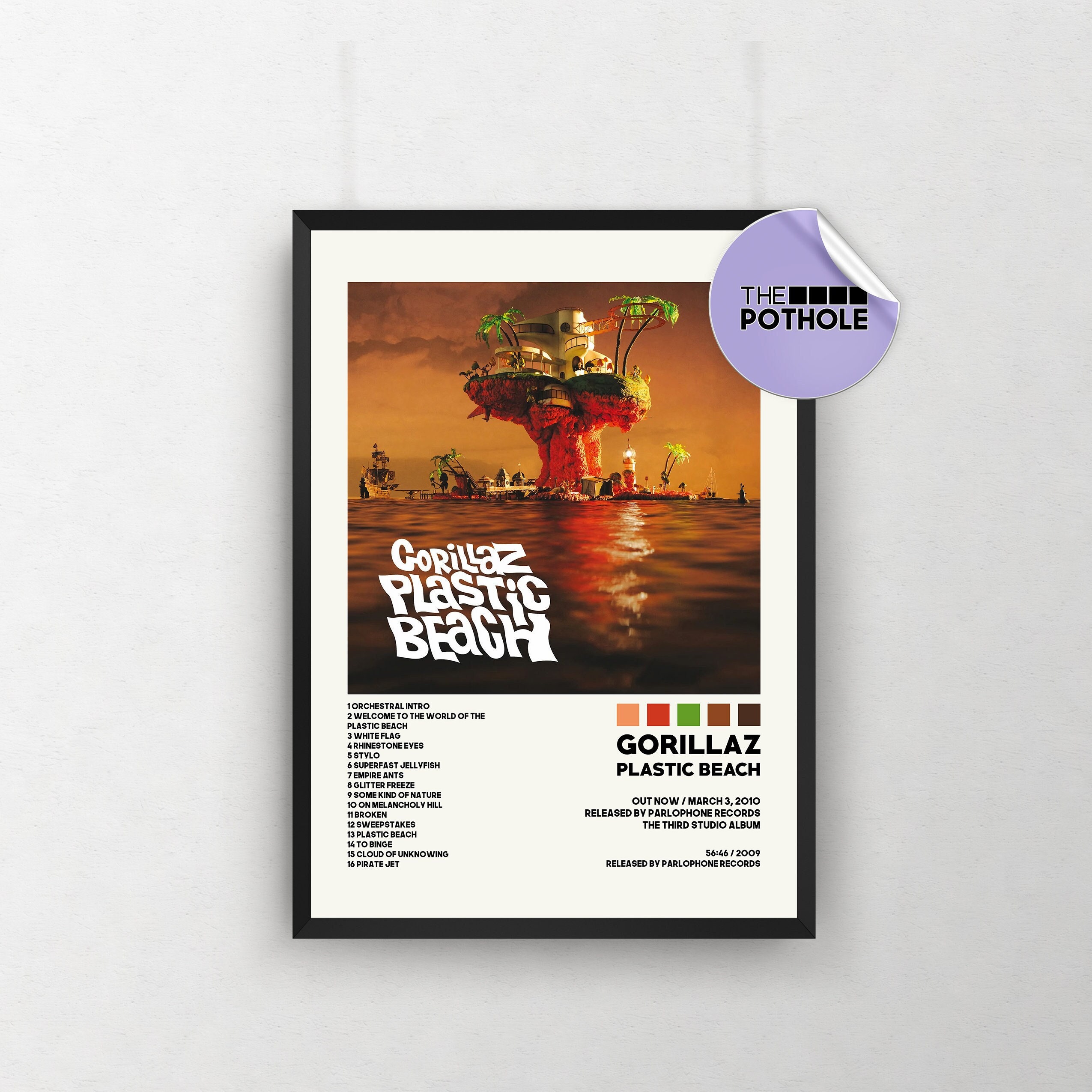 Gorillaz Posters / Plastic Beach Poster / Album Cover Poster Designed ...