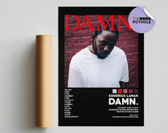 Damn Album Cover Poster - Etsy