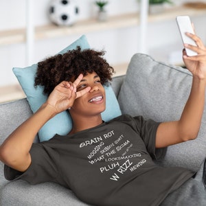 Funny T Shirt Brain Rot Gen Z Gen Alpha Top Gift Idea for Teenagers and ...