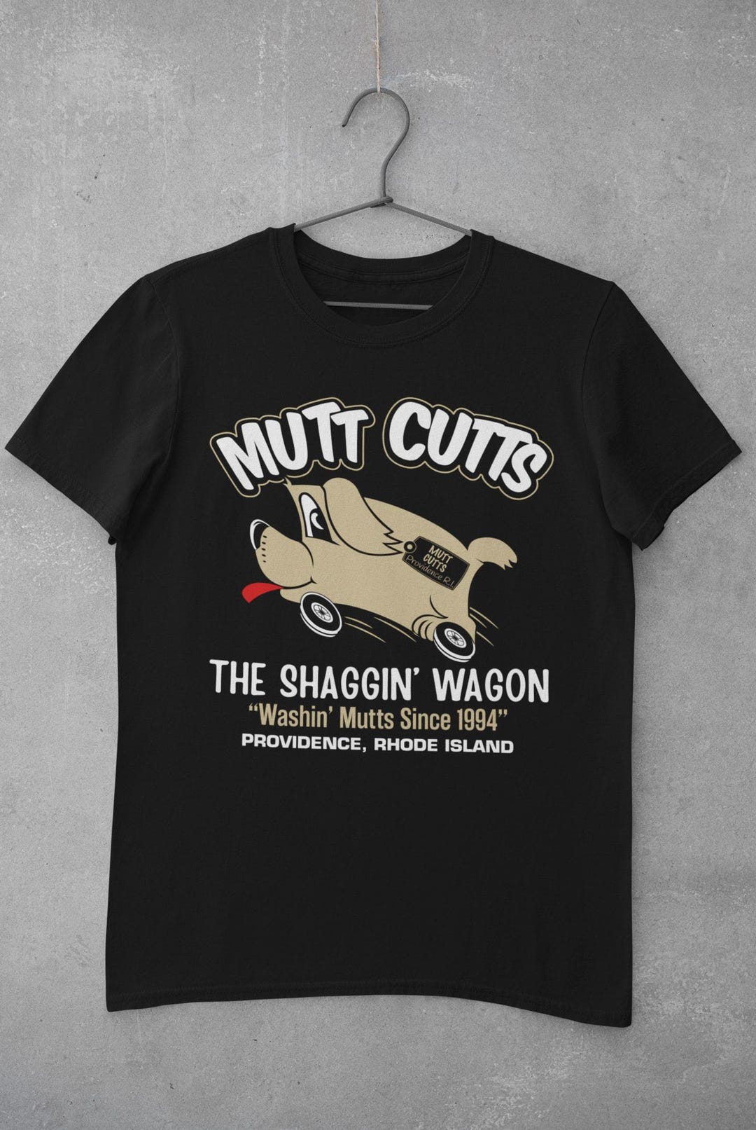 Funny Mutt Cutts T Shirt Retro 90s Harrys Fictional Business With Dog ...