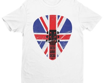 Union Jack Guitar Mens T-shirt - Etsy UK