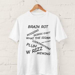 Funny T Shirt Brain Rot Gen Z Gen Alpha Top Gift Idea for Teenagers and ...