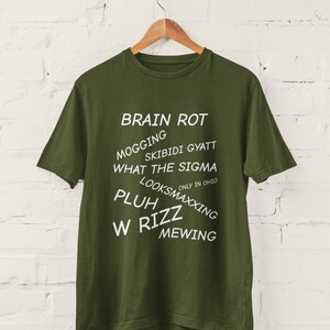 Funny T Shirt Brain Rot Gen Z Gen Alpha Top Gift Idea for Teenagers and ...