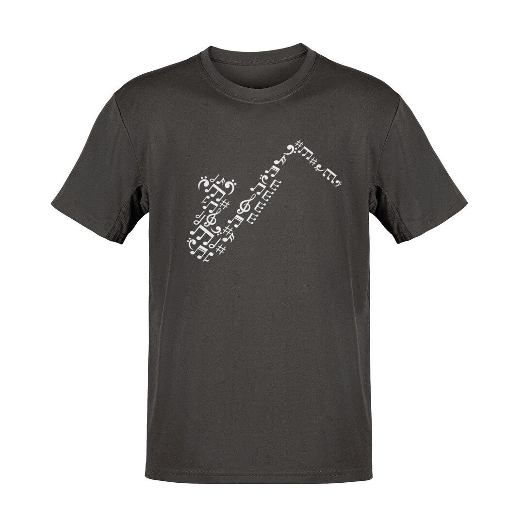 Saxophone Music Notes T-shirt: Gift for Jazz Musicians - Etsy