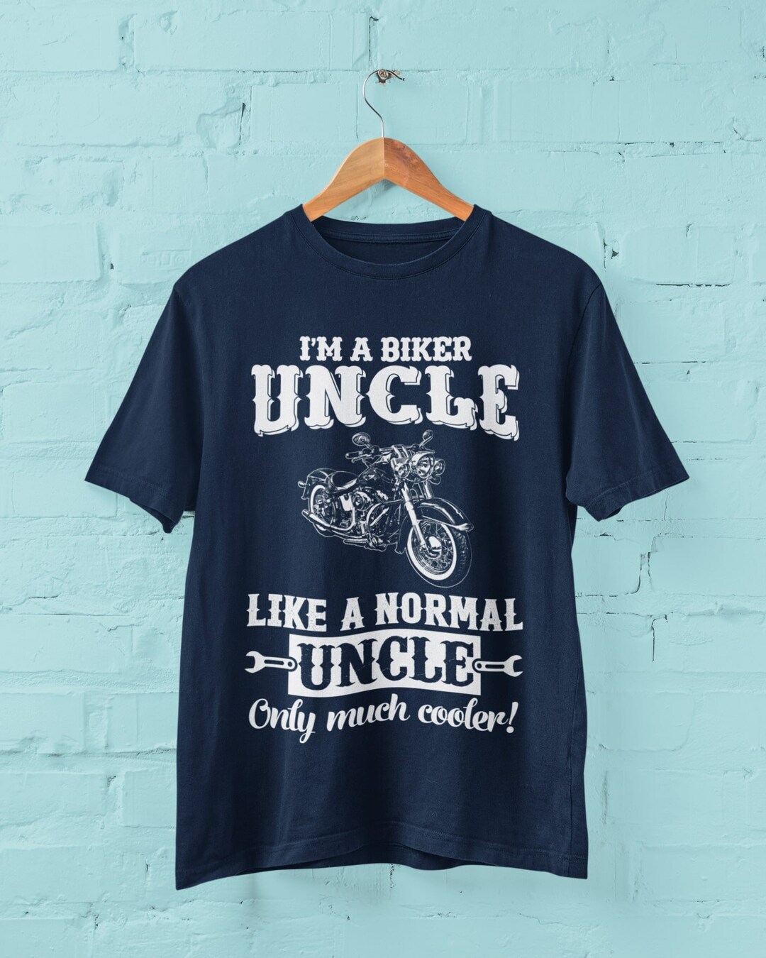 Biker Uncle T Shirt I'm A Biker Uncle Like A Normal Uncle Only Much ...