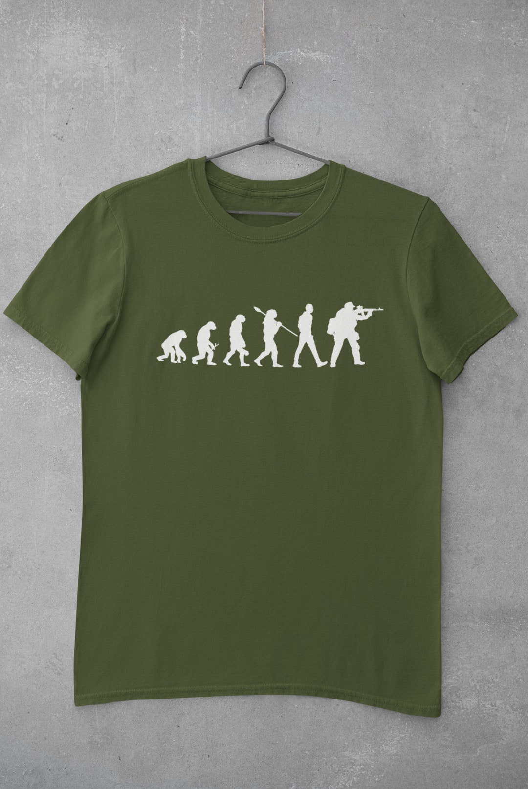 Evolution of the Army T Shirt From Ape Through Prehistoric Man to ...