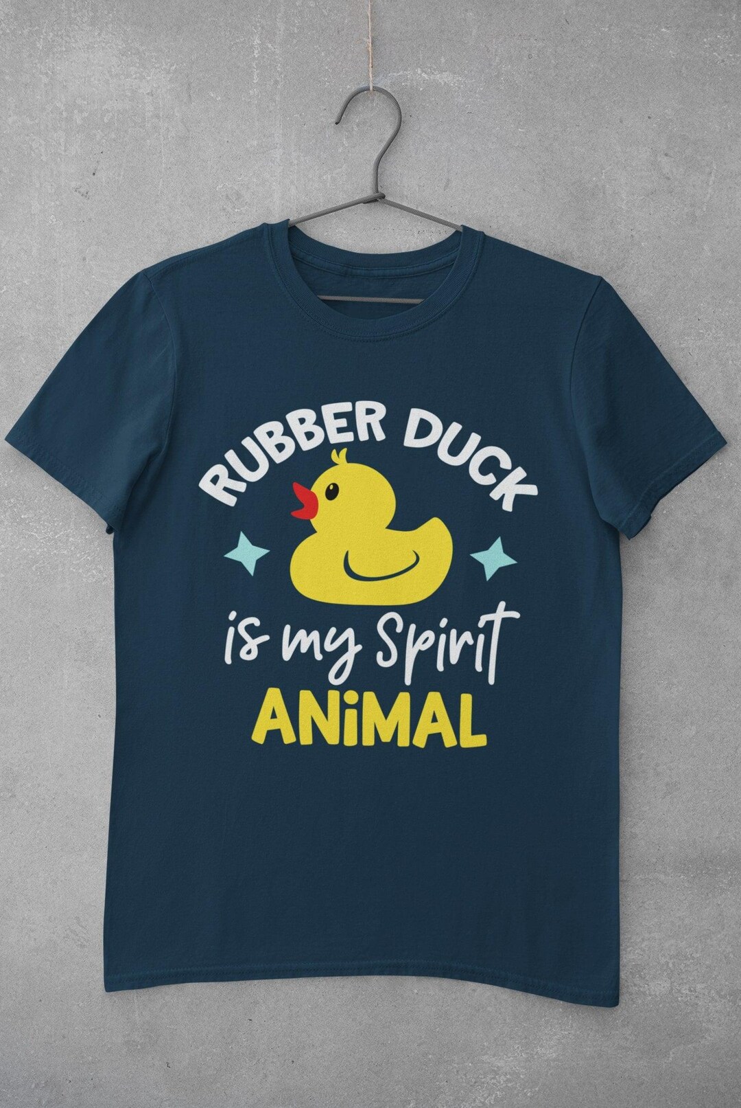 Funny T Shirt Rubber Duck is My Spirit Animal Immature Childish Novelty ...