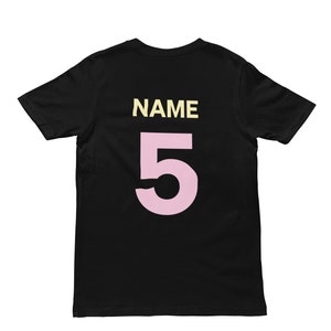 Personalized 5th Birthday Girl T-shirt: Five Year Old - Etsy