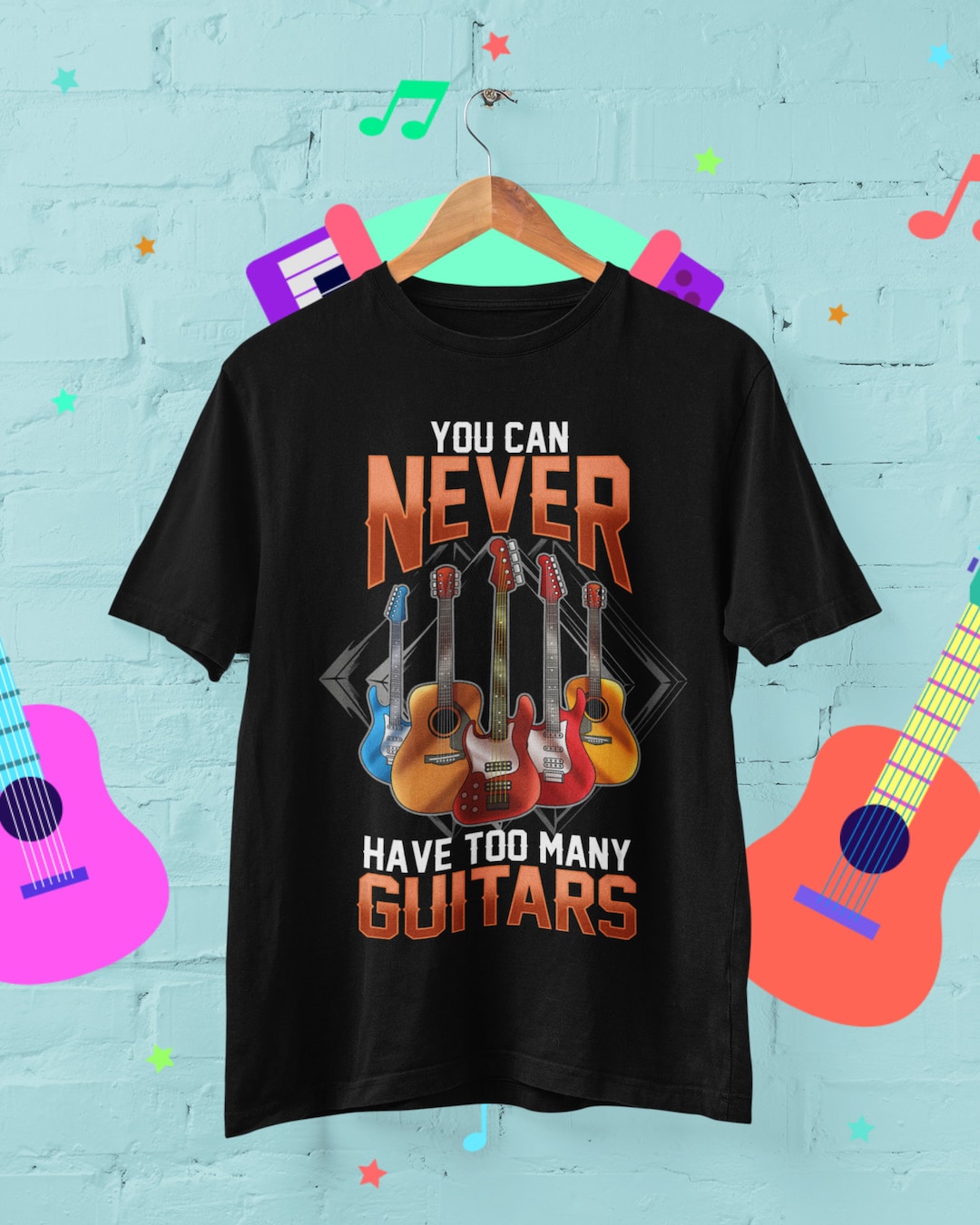 Funny Guitar T-shirt: Musician Gift - Etsy