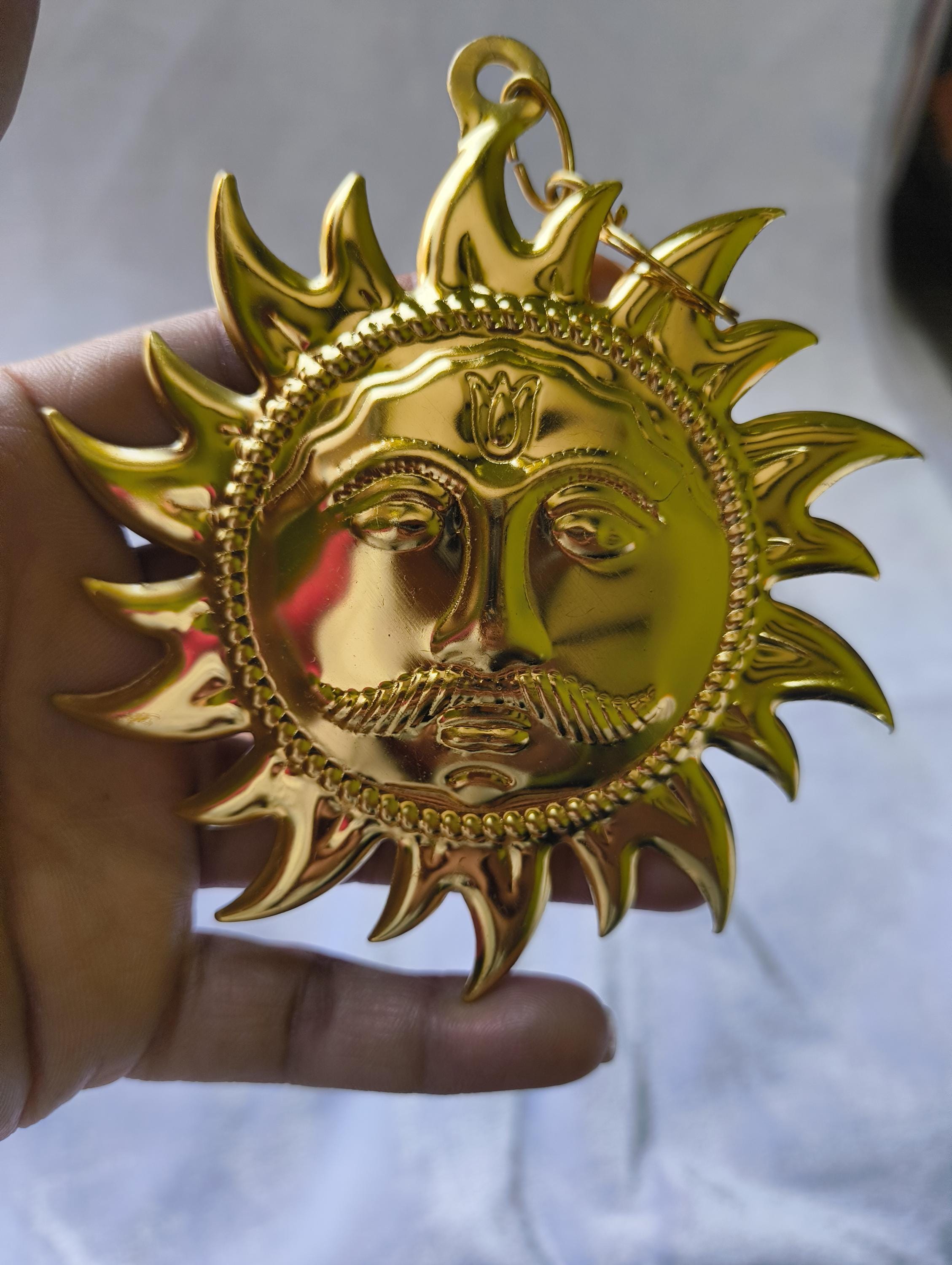 Hindu Idol Surya Dev Metal Wall Hanging | Lord Sun Home Decor | Feng ...