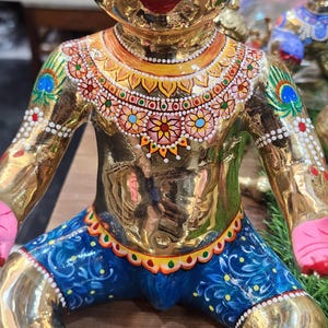 10nch Laddu Gopal Super Fine Brass,sitting Lala Called Laddu Gopal ...