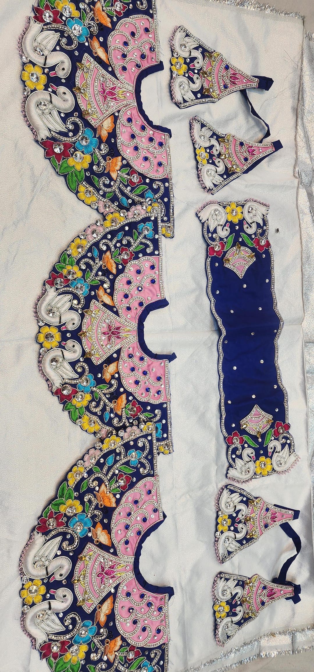 Jagannath Baldev Subhadra Outfit, Handmade Embroidered Dress for ...