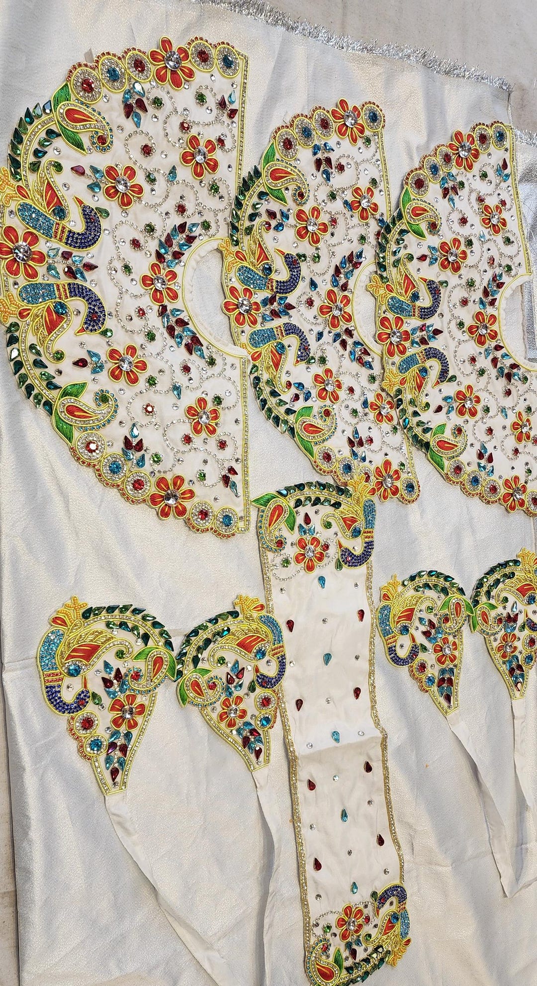 Jagannath Baldev Subhadra Handmade Outfit, Embroidered Dress for ...