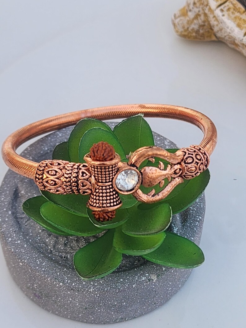Shiv Trishul Damru Bracelet – Copper Kada/bracelet – Handmade in ...
