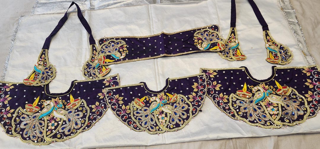 Jagannath Baldev Subhadra Outfit Handmade Embroidered Exquisite ...