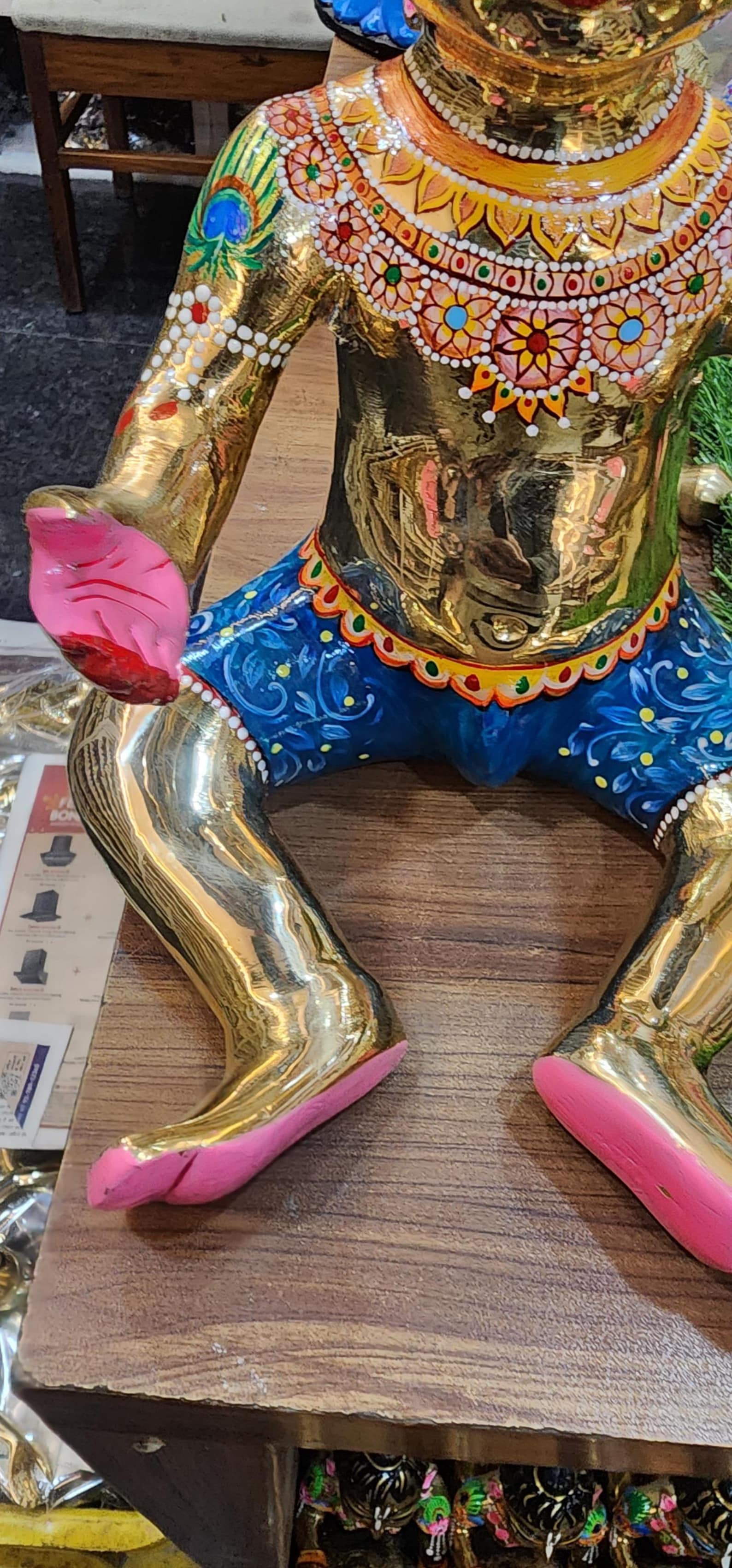 10nch Laddu Gopal Super Fine Brass,sitting Lala Called Laddu Gopal ...