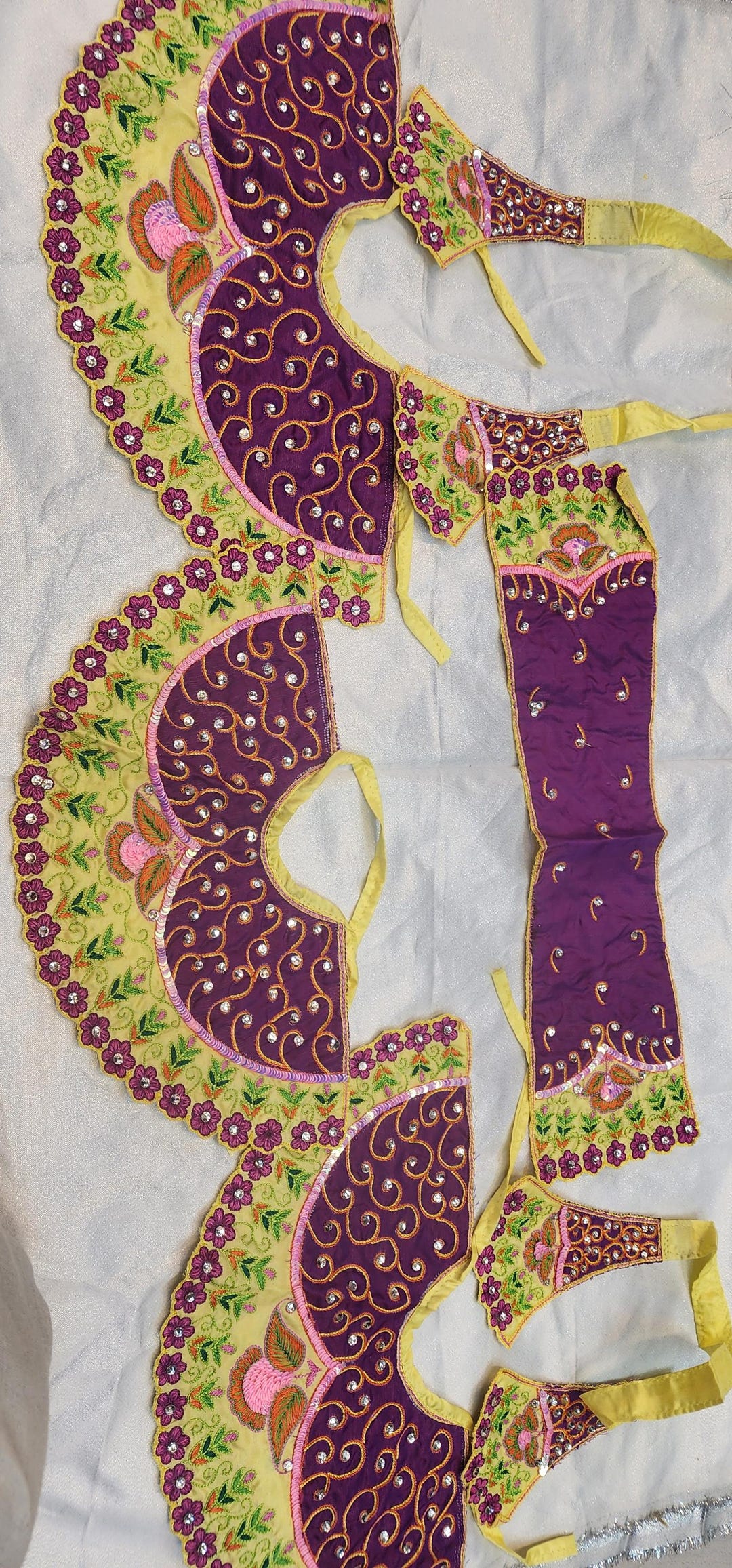 Beautiful Jagannath Baldev Subhadra Embroidered Dress, Handmade in ...