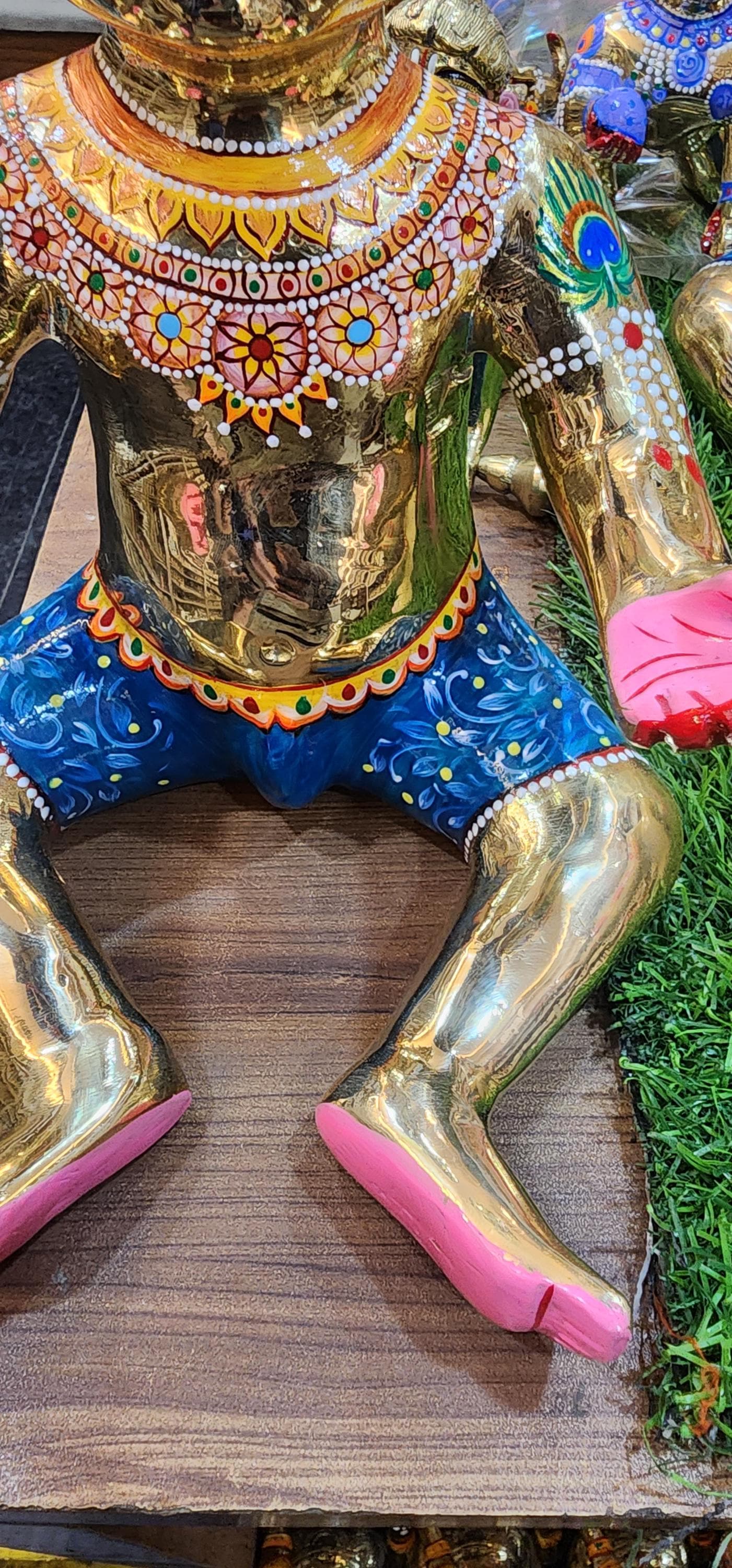 10nch Laddu Gopal Super Fine Brass,sitting Lala Called Laddu Gopal ...