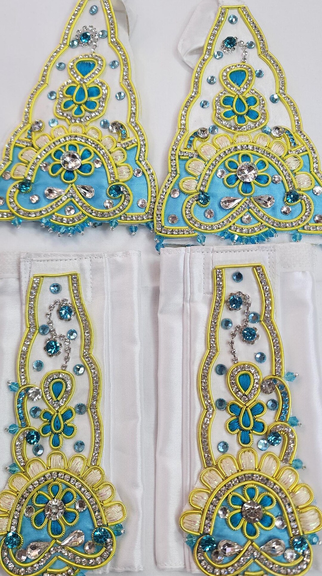 Elegant Embroidered Outfit for Gaura Nitai, Handmade Silk Dhoti Kurta ...