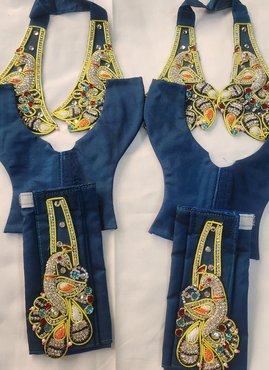 Handmade Gourang Mahaprabhu Dress, Embroidered Gaura Nitai Deities ...