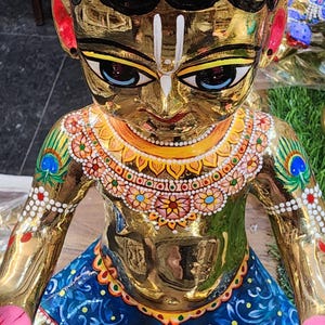 10nch Laddu Gopal Super Fine Brass,sitting Lala Called Laddu Gopal ...