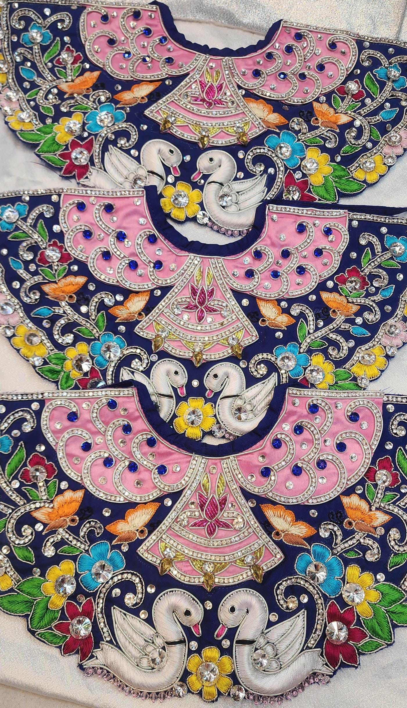 Jagannath Baldev Subhadra Outfit, Handmade Embroidered Dress for ...