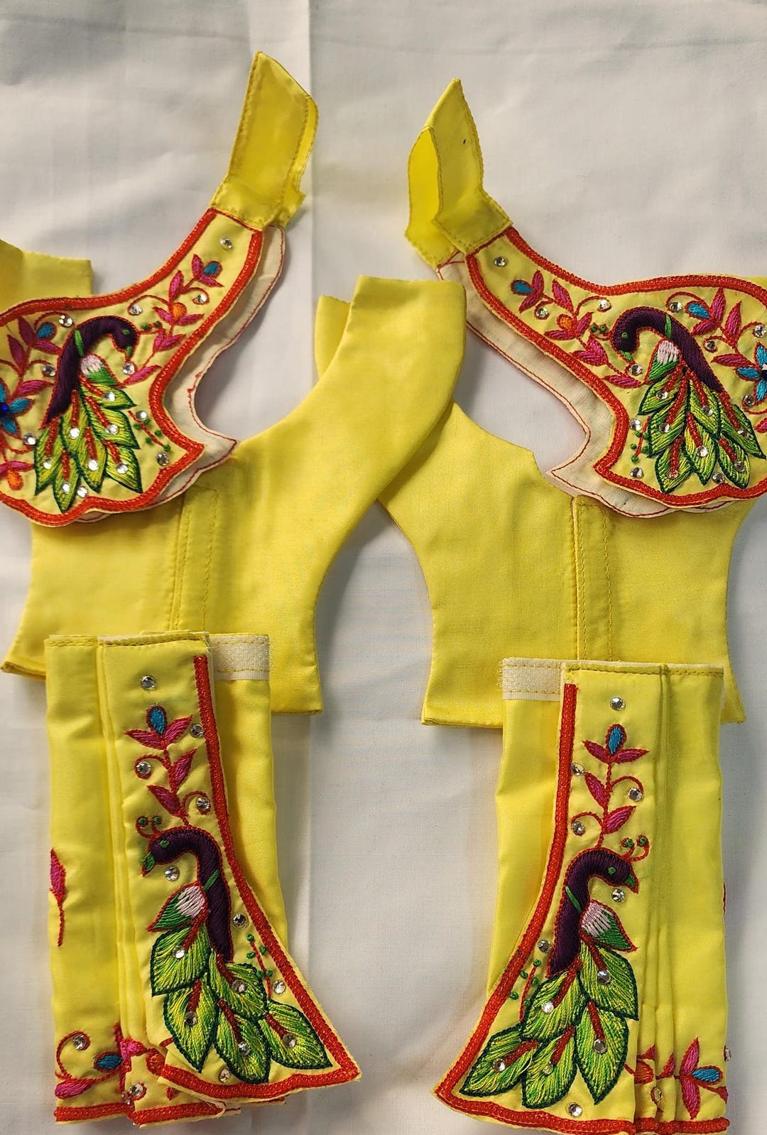 Vrindavan Gaura Nitai Dress, Handmade Embroidered Dhoti Kurta Outfit ...