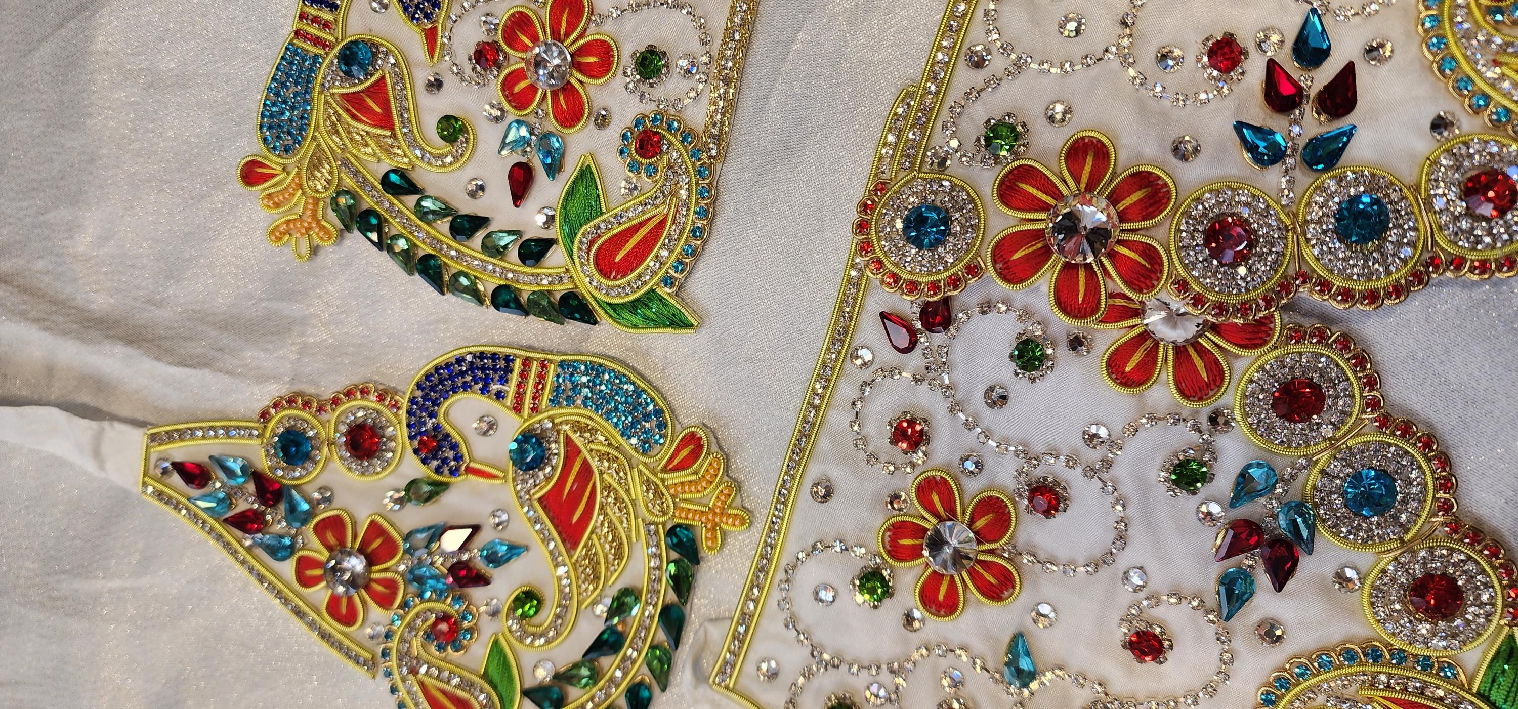 Jagannath Baldev Subhadra Handmade Outfit, Embroidered Dress for ...