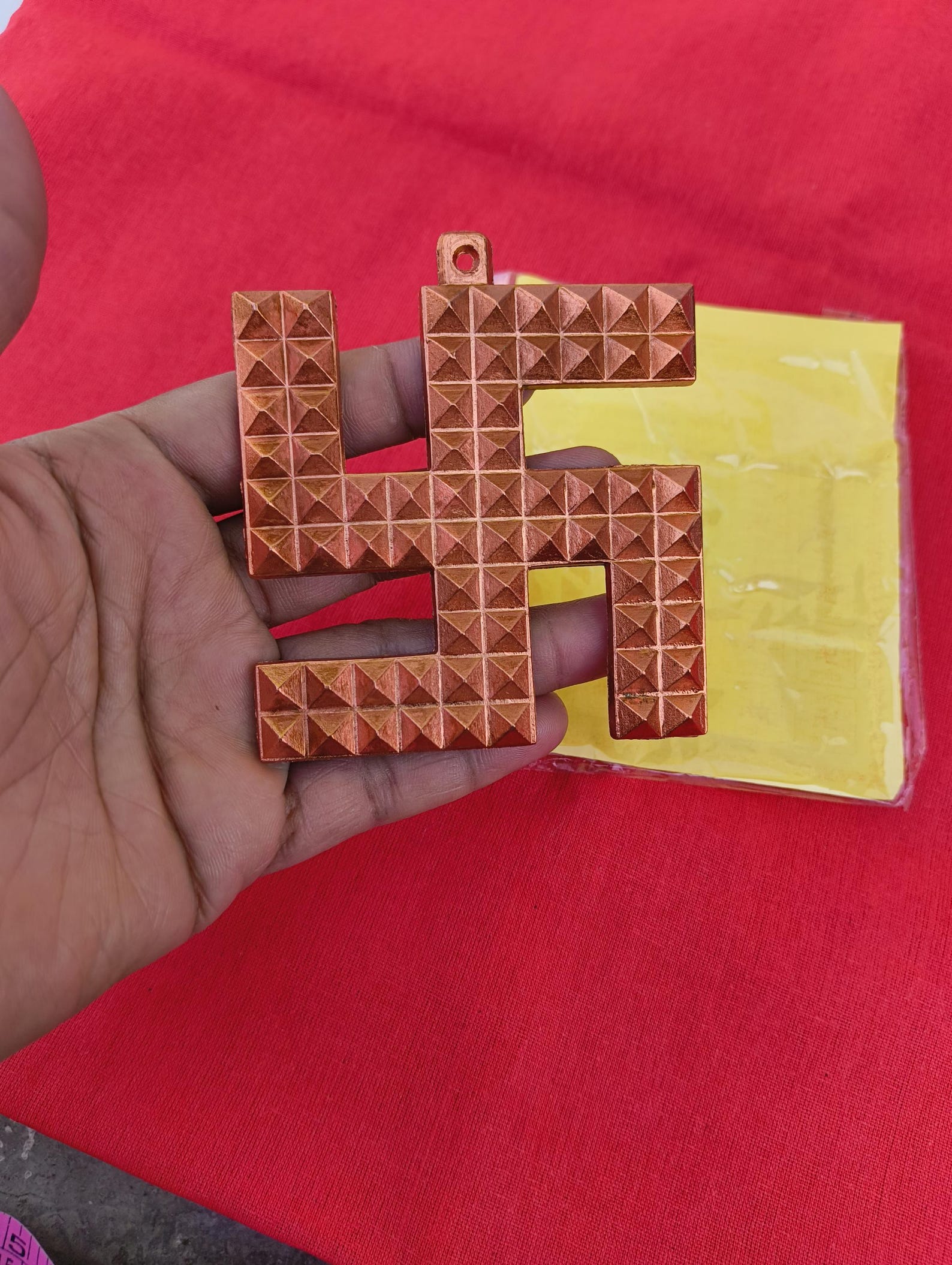 Akebi Swastik Pyramid | Copper Vastu Dosh Nivaran | 4-inch Sacred ...