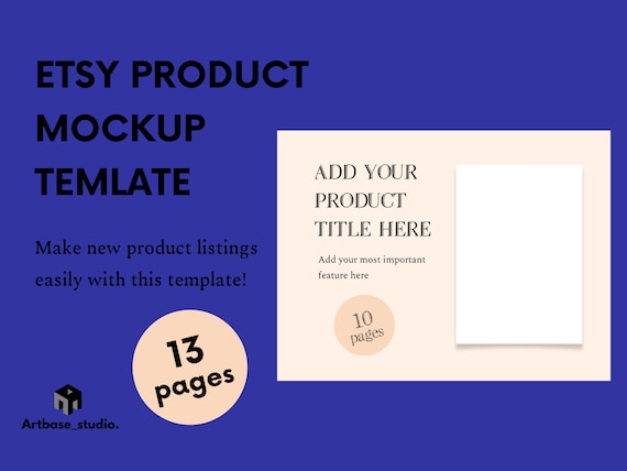ETSY Mockup Template Listing Mockup Digital Product - Etsy