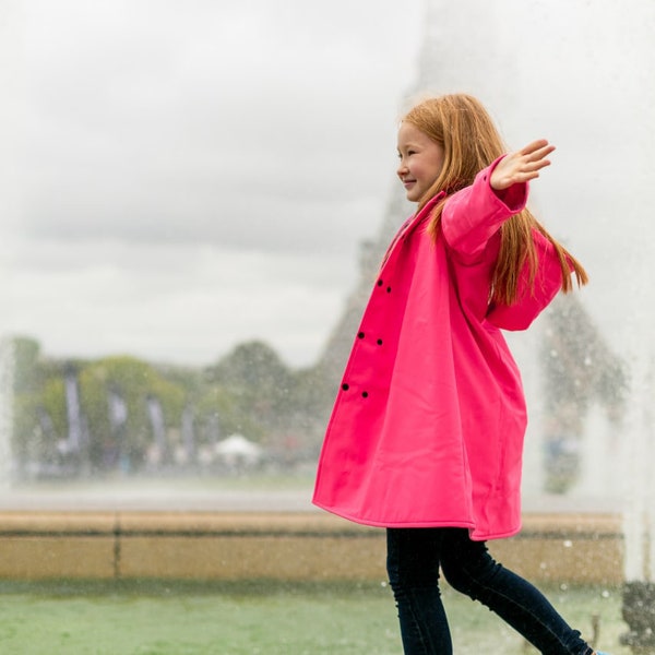 Hot Pink Rain Jacket - Etsy