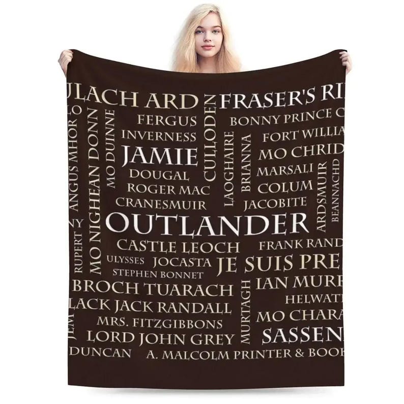 Outlander Blanket, Outlander Gift, Blanket for Outlander Lover, Jamie ...