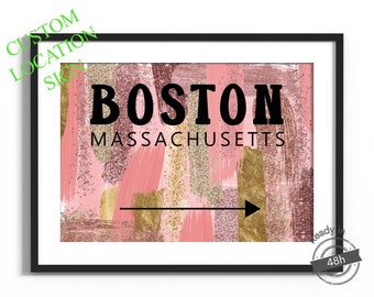 Preppy Location Sign - Etsy