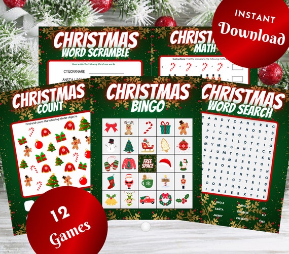 Búsqueda De Palabras Imprimible De Los Doce Días De Navidad 🎄🎁
