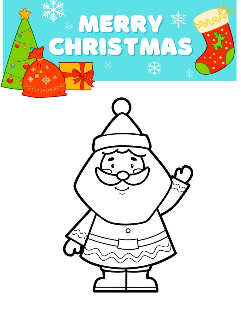 Coloring Pages: Christmas Coloring Book Kids Coloring Book 45 Digital ...