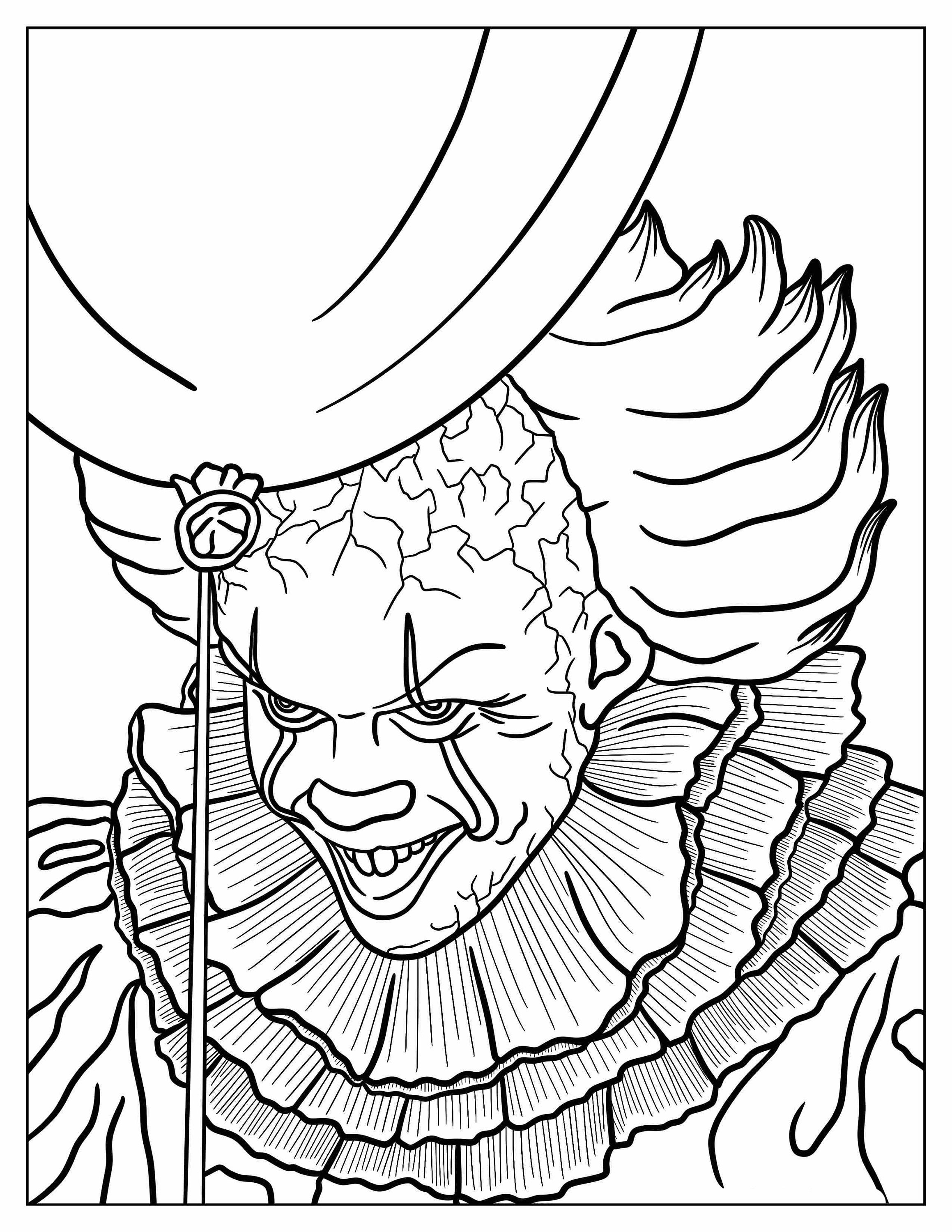 Horror Movie Inspired Coloring Pages | Spooky Halloween Printable ...