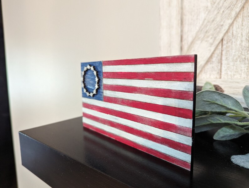Laser Cut Weathered Flag, Weathered Flag, 1776 Flag, Wood Flag - Etsy