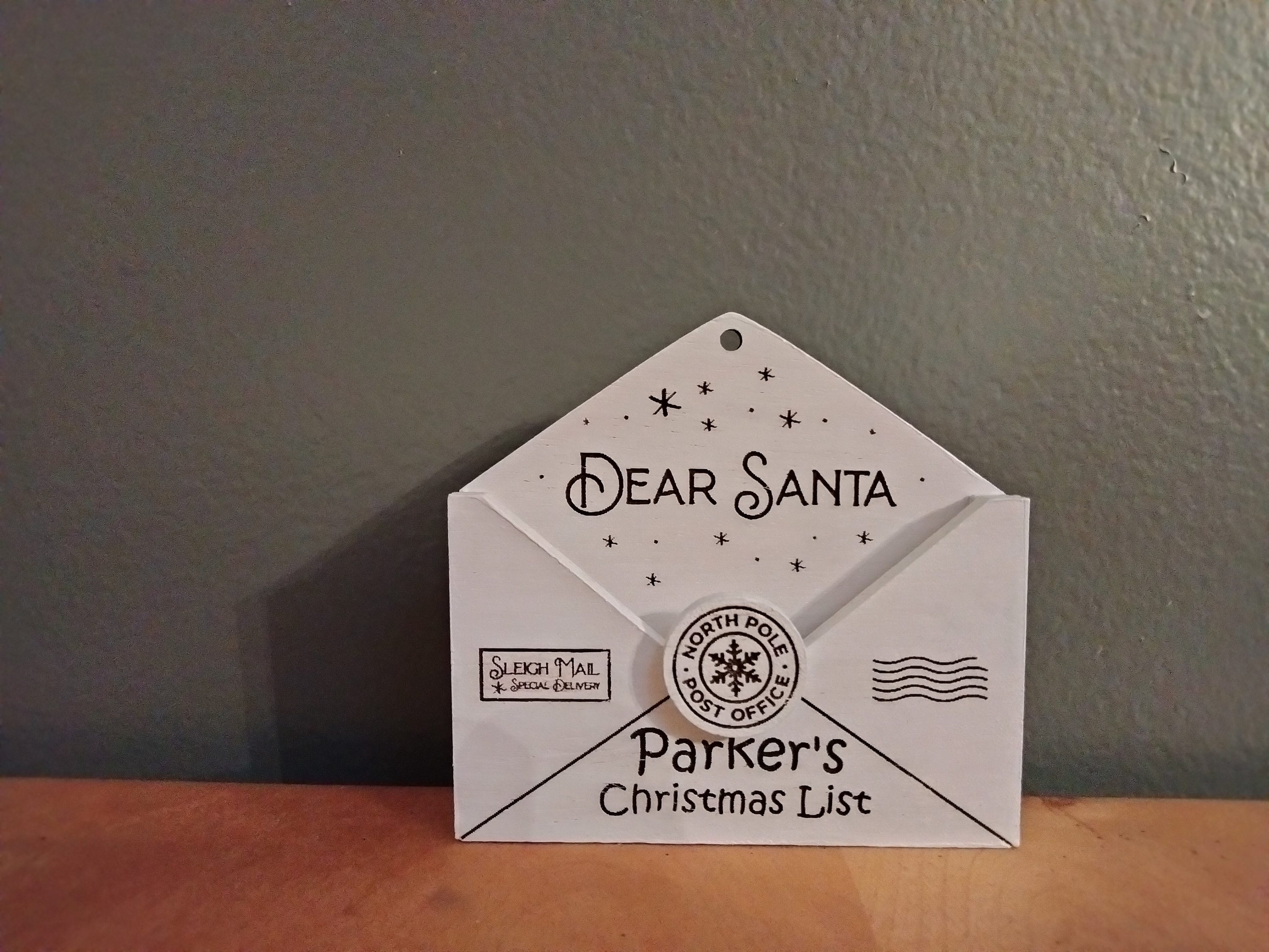 Santa Letter, Christmas Letter Holder, Laser Cut Santa Letter Holder - Etsy