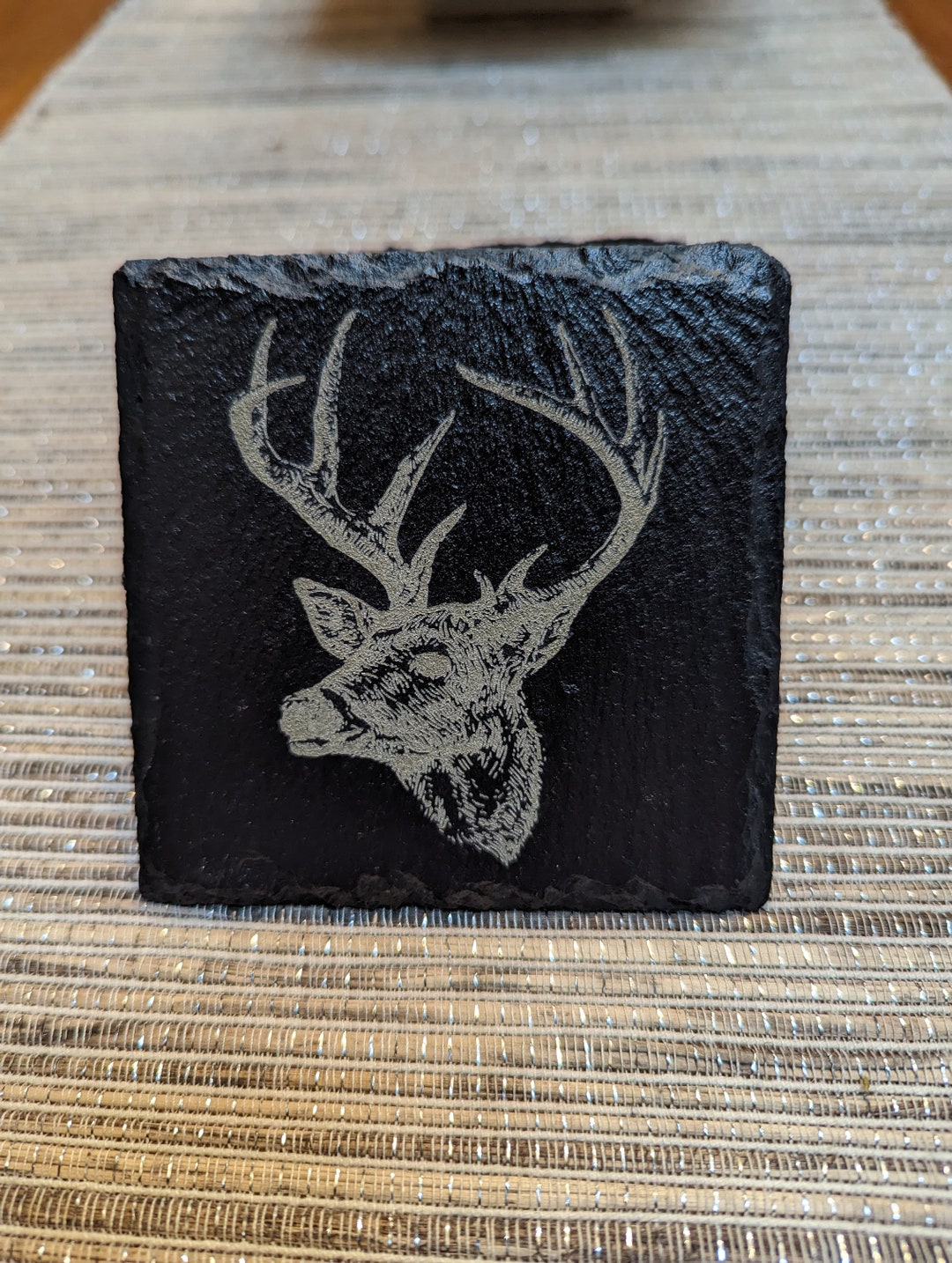 Laser Etched Slate Coaster Slate Coaster Slate Coaster Set - Etsy
